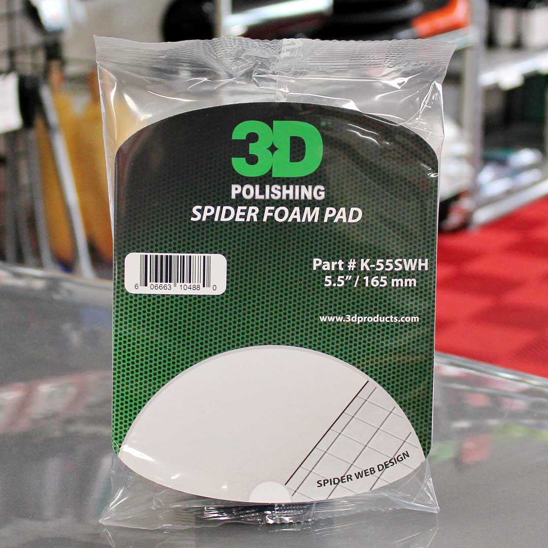3D Polishing Spider Pad 5.5” White | KC Auto Car Care