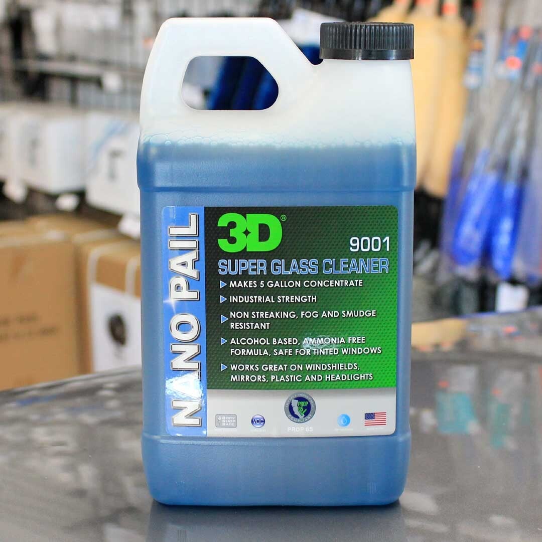 3D Super Glass Cleaner Nano Pail Concentrate | KC Auto Car Care